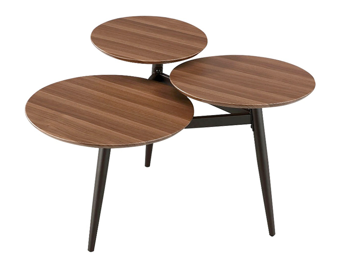 Mesa de centro SOL madera de nogal y metal | MCHomes