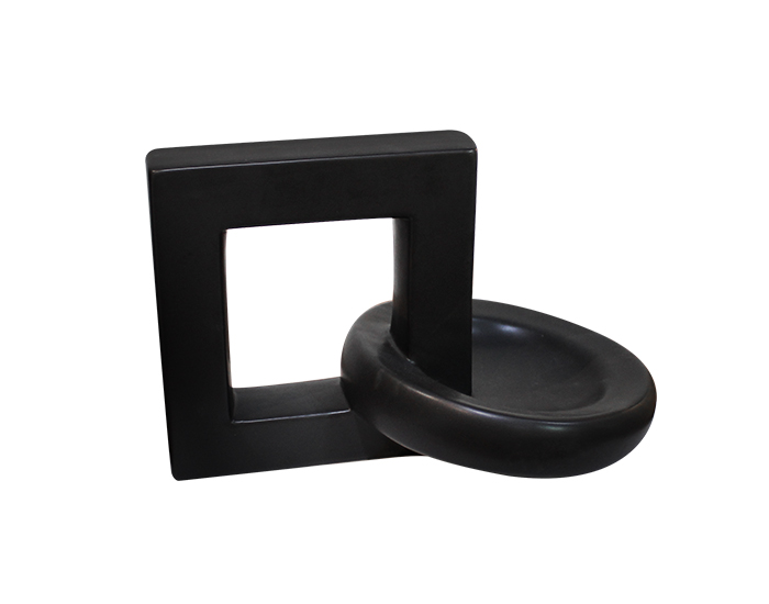 ACCESORIO AKIM NEGRO (25×16×16.5cm) | www.mchomes.mx